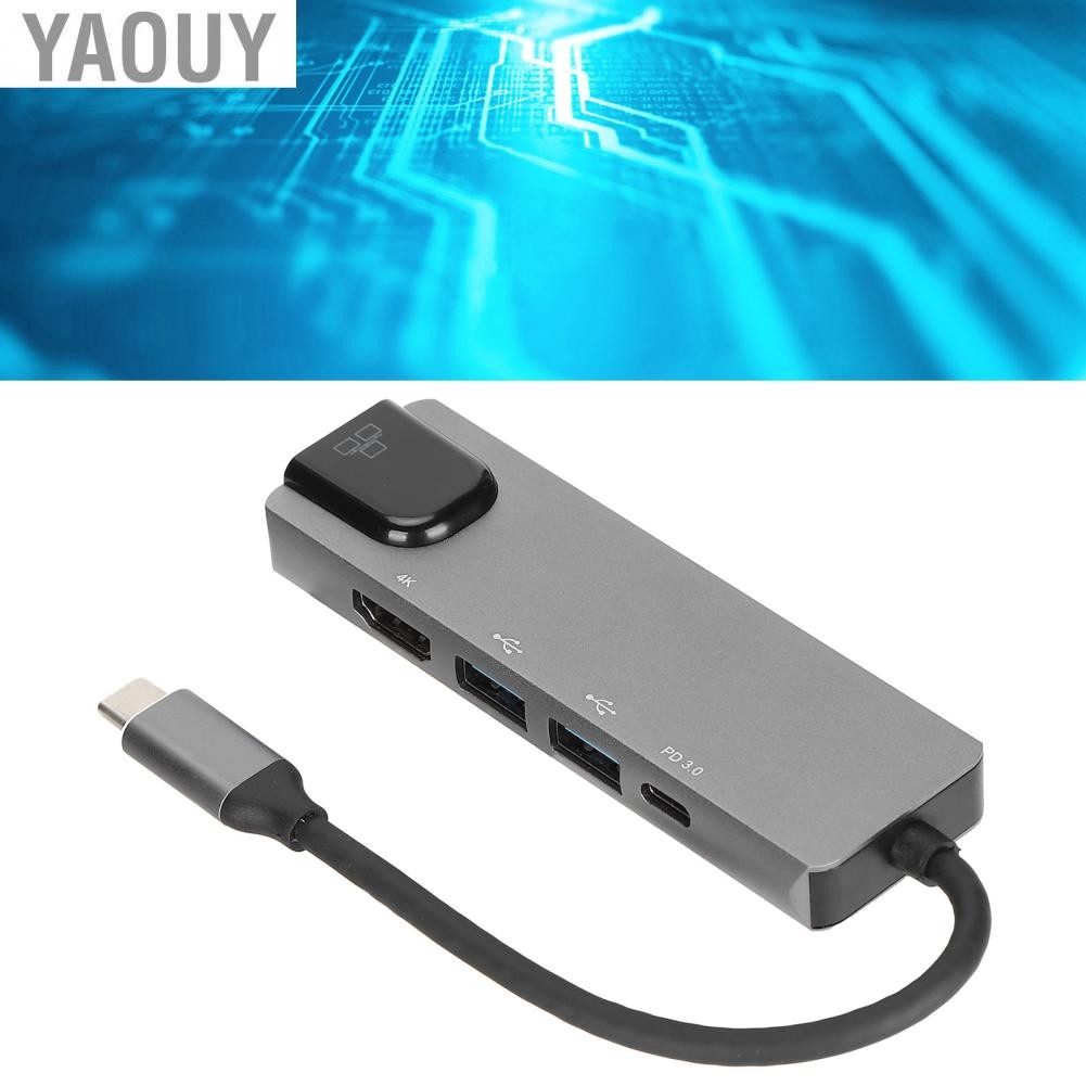Yaouy USB C Hub 5?in?1 Dongle USB-C to HDMI Multiport Adapter with 2 ...