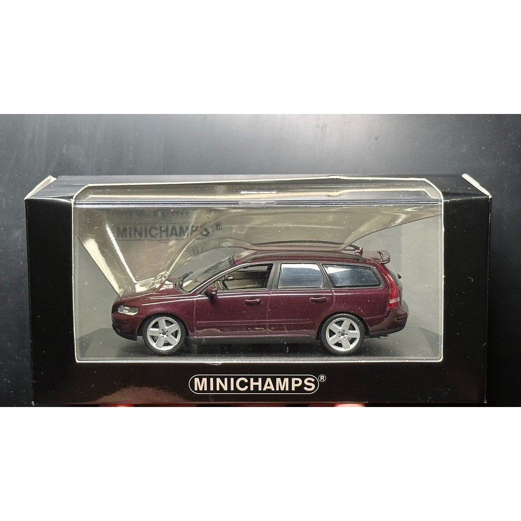 1 43 Scale Mini Chevolvo V50 Wine Red Minichamps Volvo V50 Cassis ...