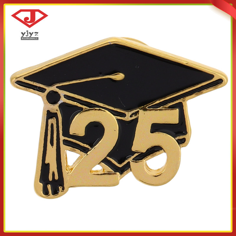 Doctoral Exam Hat Brooch Enamel Lapel Graduation Cap Label Pin Student ...