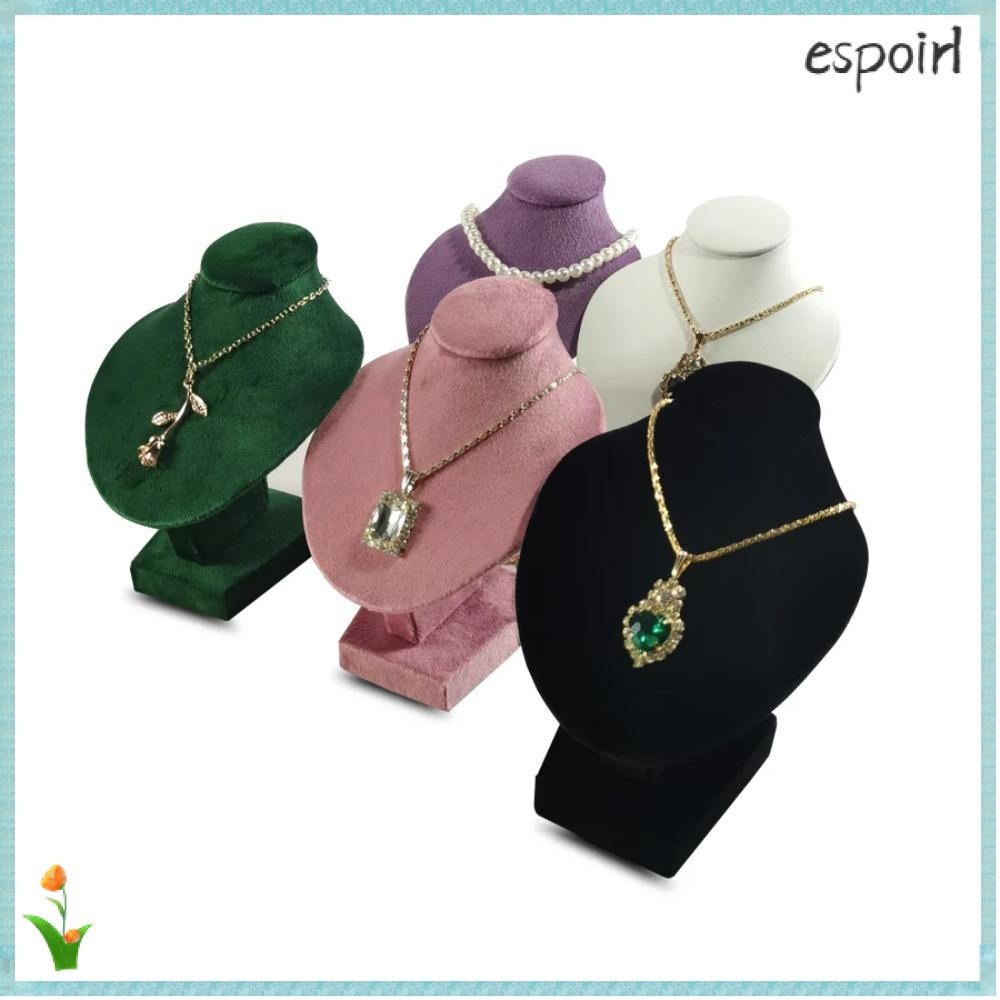 ESPOIR Neck Model Stand, Solid Color Mannequin Display Stand, Miniature ...