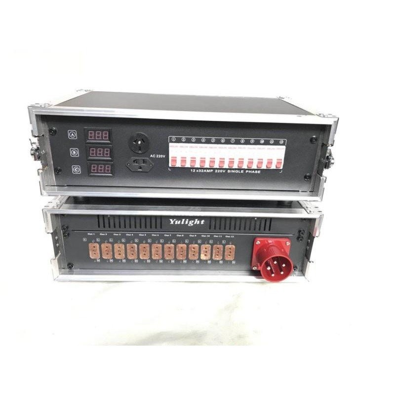 12-way Power Straight-through Box Stage Lighting Audio LED Large Screen ...