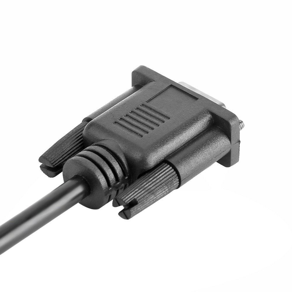 15 Pin VGA Male to 2 Female Y Splitter Cable Monitor Adapter for PC TV ...