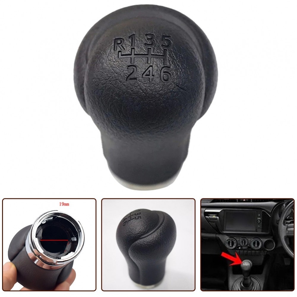 Top Notch Black Gear Shift Knob for TOYOTA For HILUX REVO Improved Gear ...