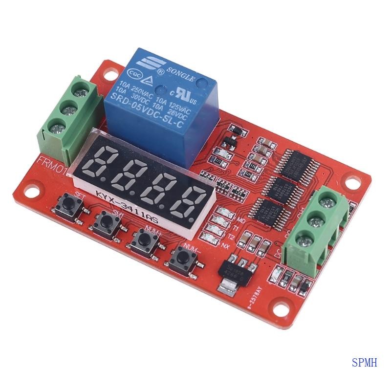 SUP FRM01 for DC 5 12 24V 1 Channel Relay Module Loop Delay Timer Switch Self-Locking Timing ...
