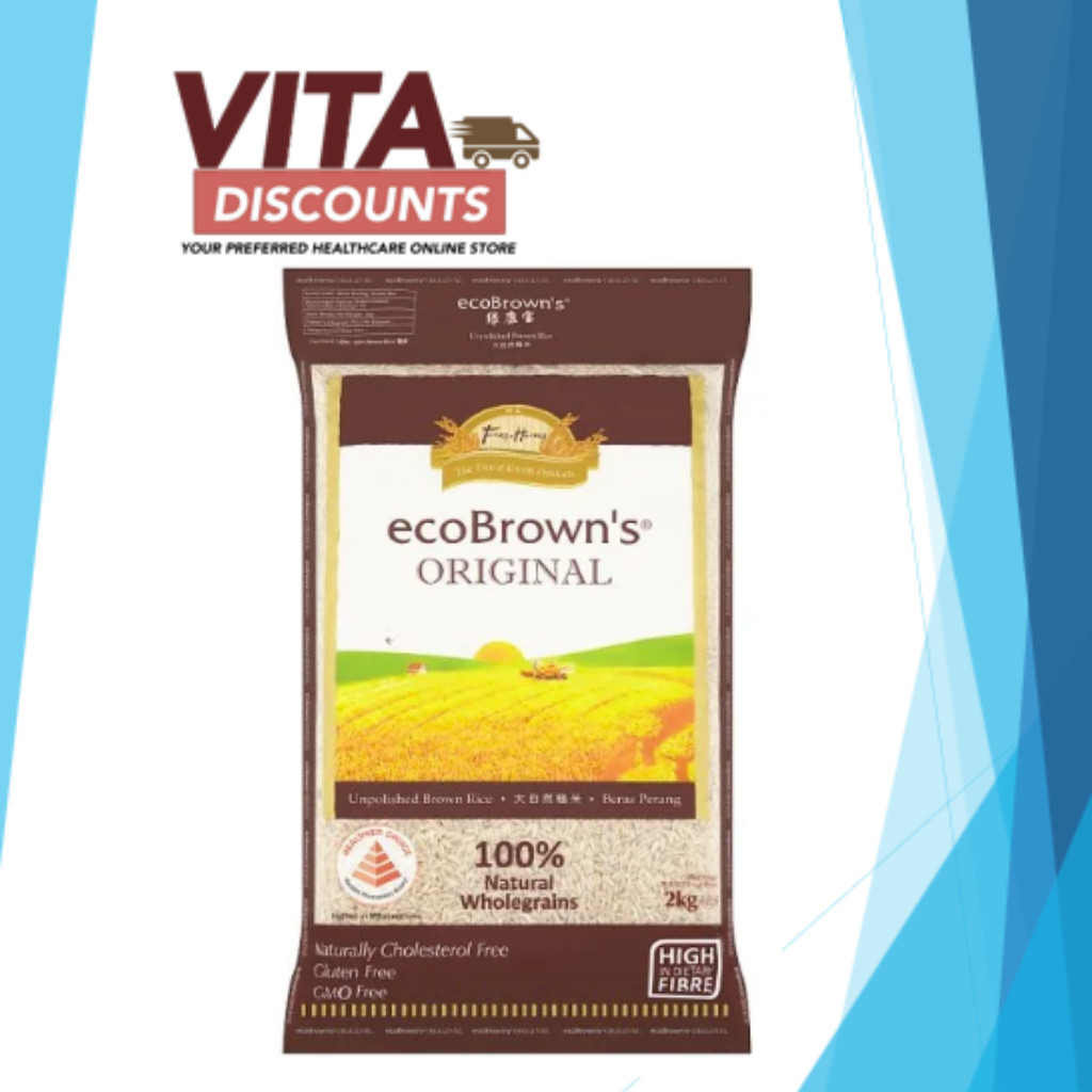 ECOBROWN'S ORIGINAL UNPOLISHED BROWN RICE 500G | Shopee Malaysia