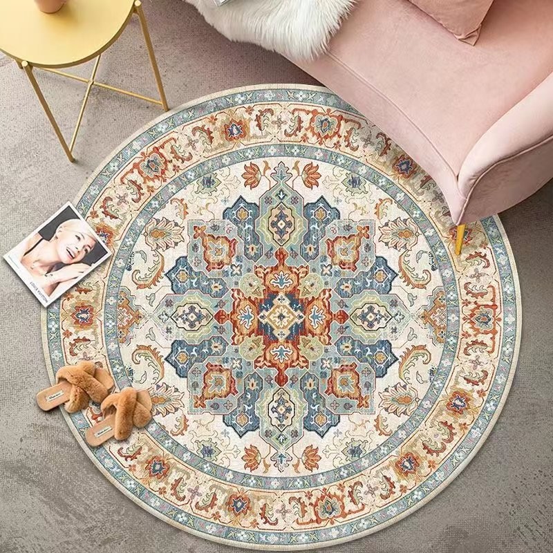 Crystal Velvet Carpet 200 * 300cm Retro round Carpet Large Area Living ...