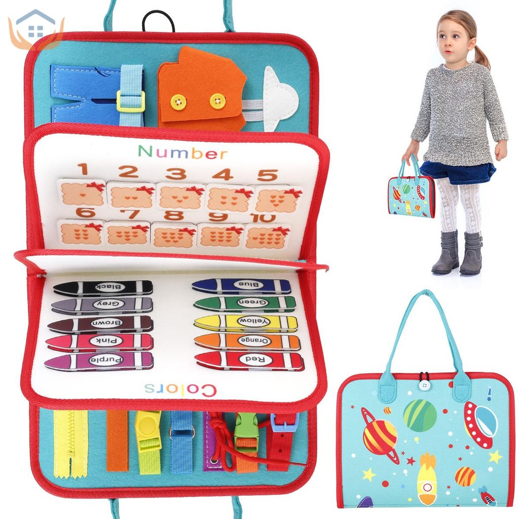 Toddler Busy Board Basic Life Skills Learning Early Educational ...