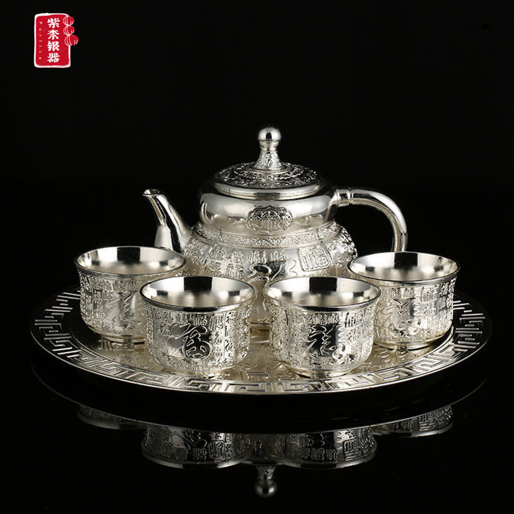 [Genuine Product Ready Stock] Baifu Gourd Tea Set High-End Teacup Gift ...