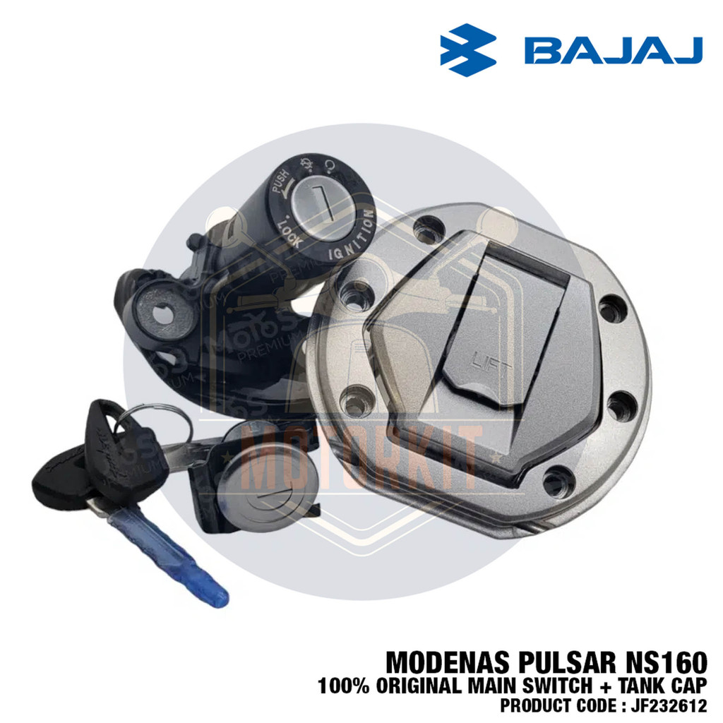 MODENAS PULSAR NS160 NS 160 100% ORIGINAL MAIN SWITCH KEY SET LOXK ...