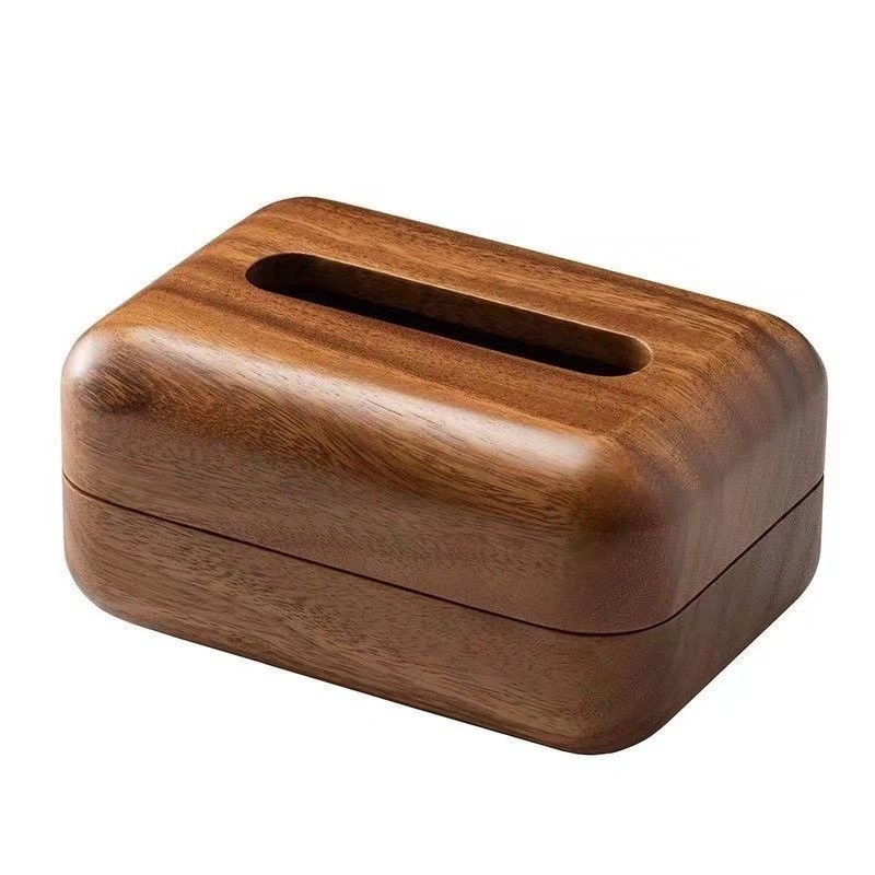 Solid Wood Tissue Box Dining Room Living Room Use Tissue Box Magnetic ...
