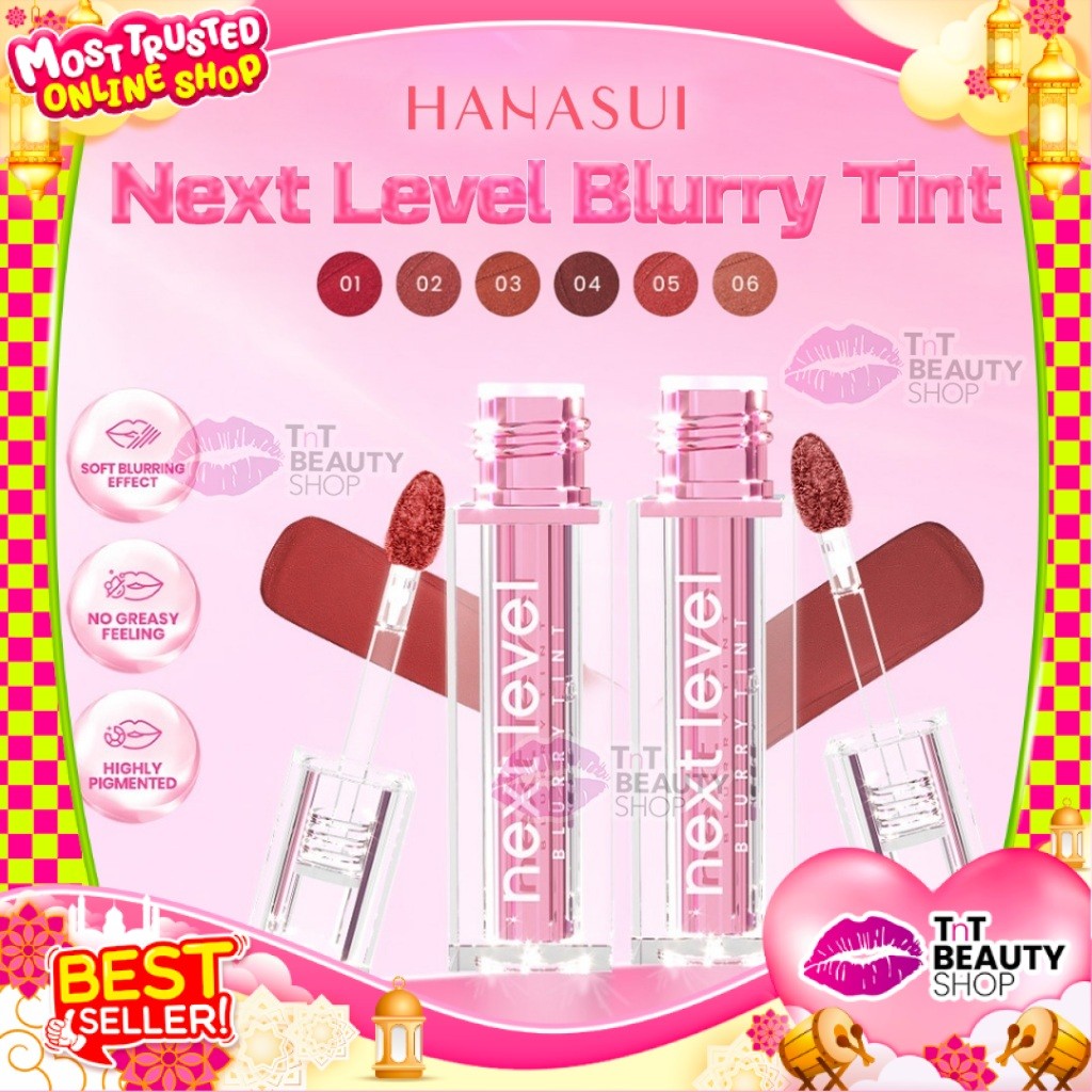 Hanasui Next Level Blurry Tint Lip Tint Watery To Blur Lightweight ...