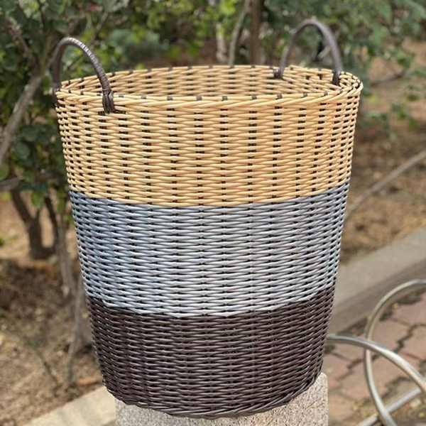 bakul laundry rotan bakul anyaman bakul kain Dirty Clothes Basket ...