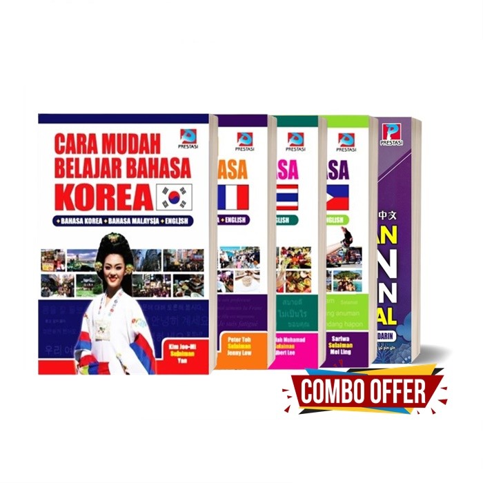 Kombo Bahasa Dunia Cara Mudah Belajar Bahasa Korea, Thai, Filipina, Mandarin ,Perancis (Easy To ...