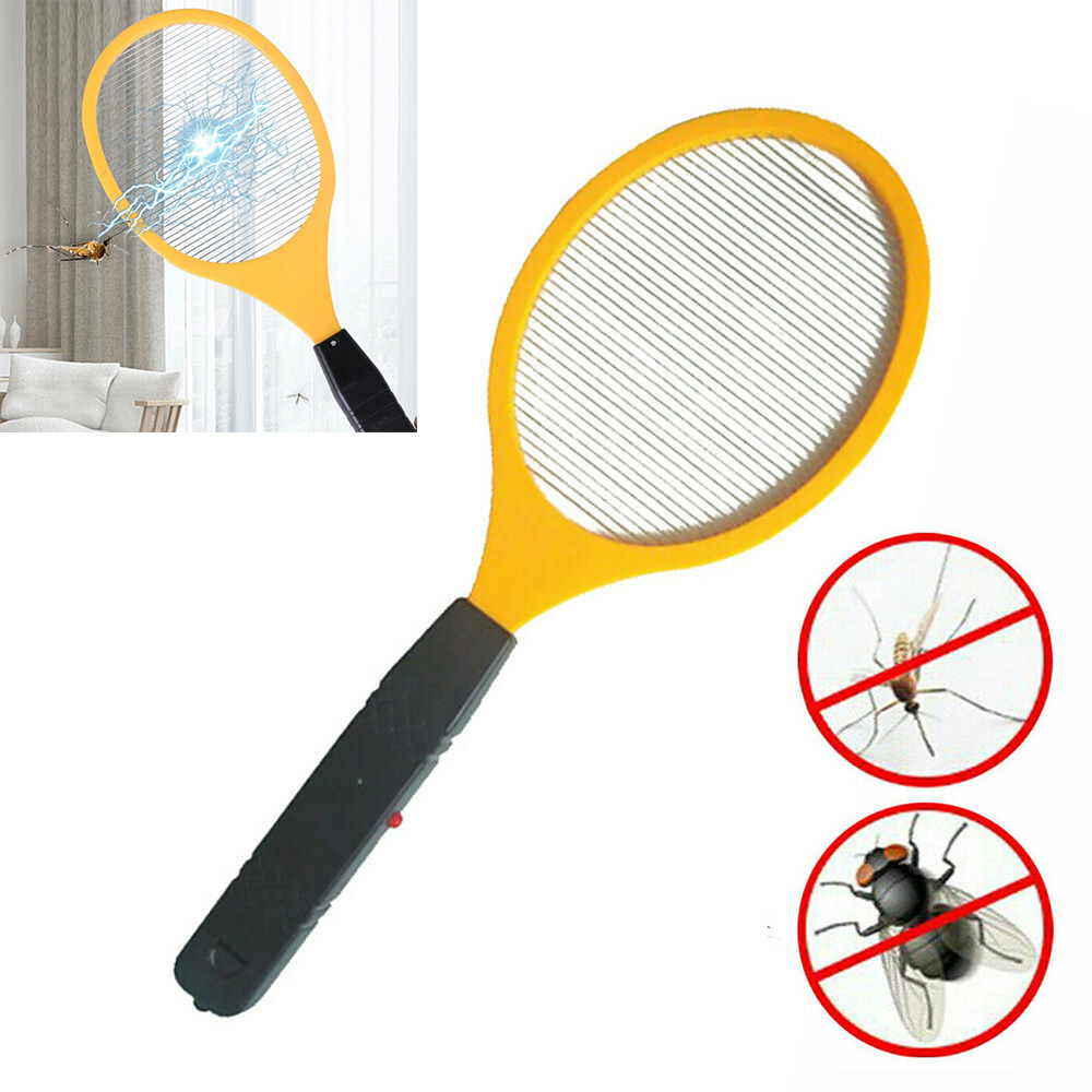 Electric Mosquito Fly Swatter Stainless Steel Grid Insect Killer Wasp ...