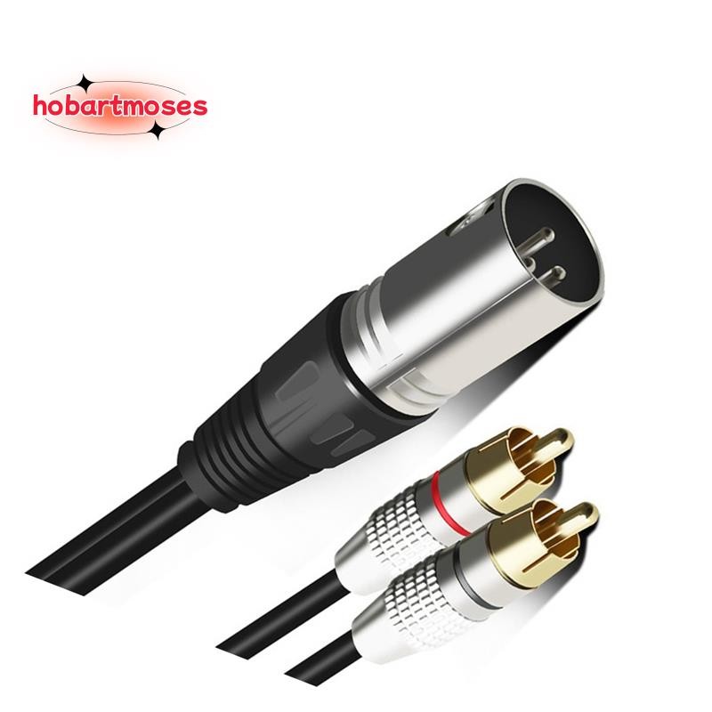Audio Cable Male To XLR 3 Pin Male Cannon Amplifier Mixing Plug AV Cable XLR To Dual Cable ...