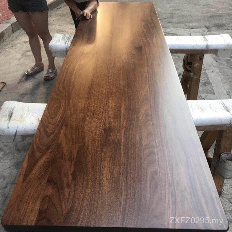 Myanmar Desk Desktop Board Board Board Office Dining Table Black Walnut ...
