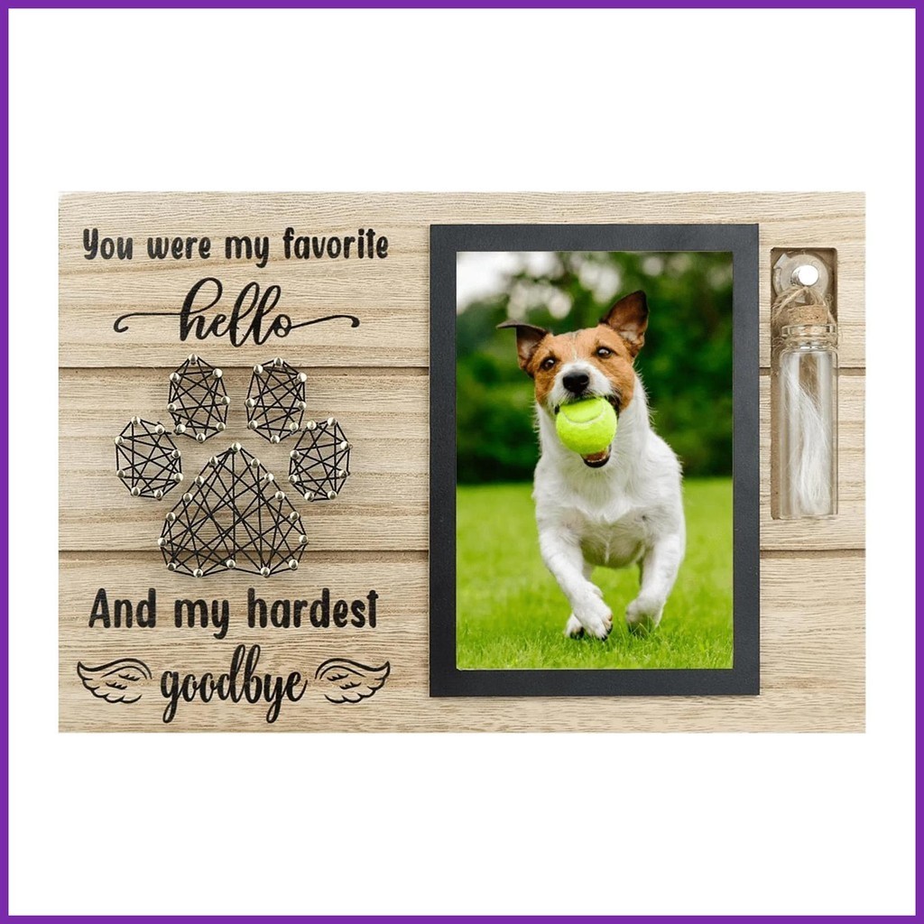 Pet Memorial Picture Frame Keepsake Keepsake Frame for Dog Loss ...