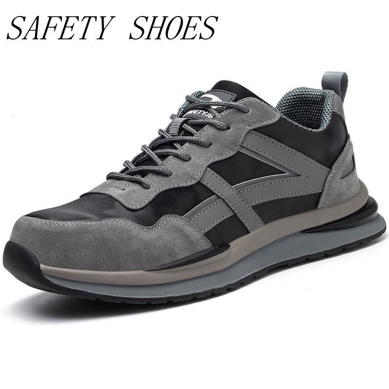 [Ready stock]Ultra-lightweight men's protective shoes, steel-toe shoes ...