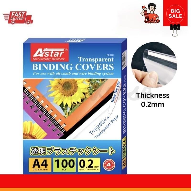 Astar A4 PVC Rigid Sheet 100‘s / Plastic Cover / Binding Cover ...