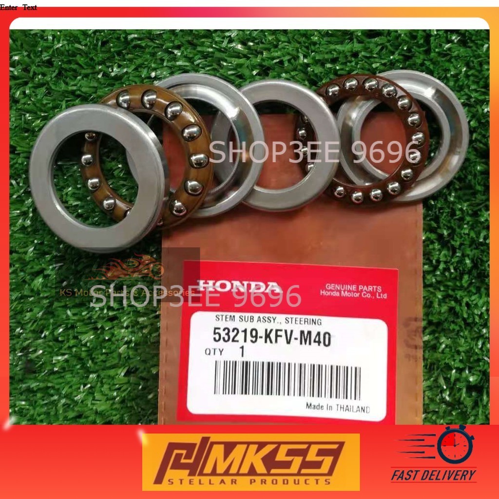 EX5 WAVE 125 C70 GBO STEERING CONE BEARING HANDLE KON STERENG (FORK ...