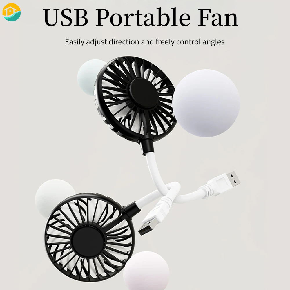 USB Adjustable Angle Fan Mini Air Cooler Summer Camping Office Table ...