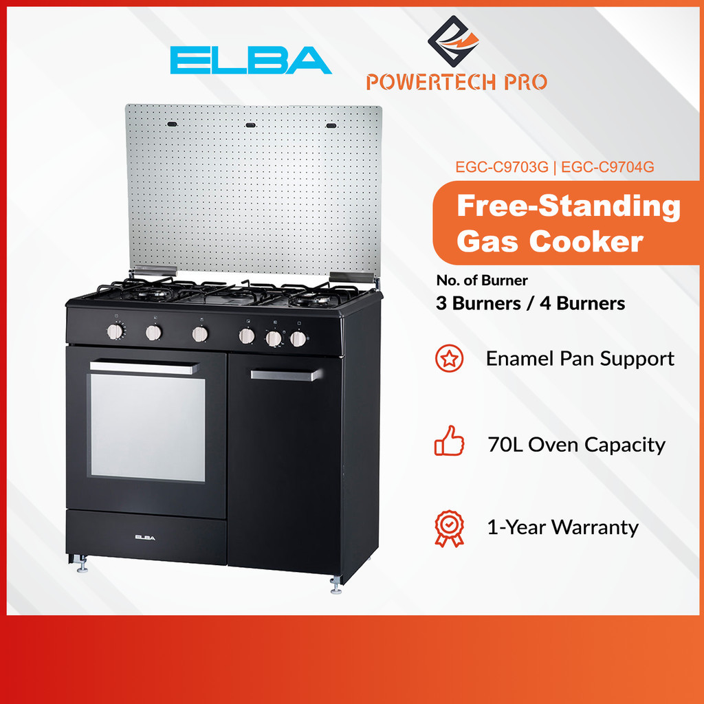 Elba Gas Cooker with Original Italian SABAF Burners Gas Cooker with Gas ...