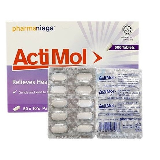 PHARMANIAGA ACTIMOL 650MG PARACETAMOL 10'S (EXP:08/2026) | Shopee Malaysia