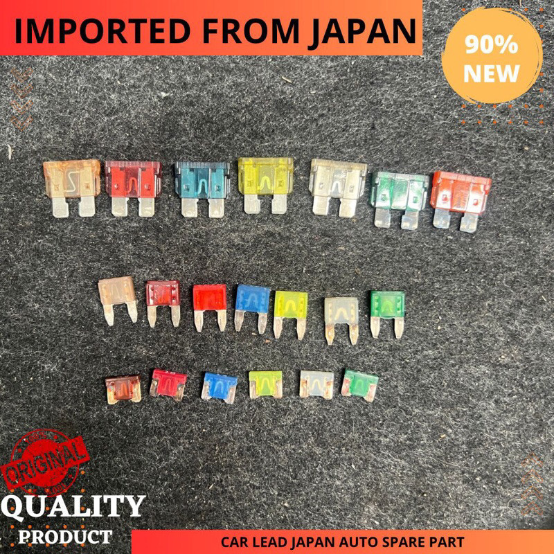 🇯🇵USED JAPAN VEHICLE FUSE STANDARD FUSE MINI FUSE MICRO FUSE IMPORTED ...