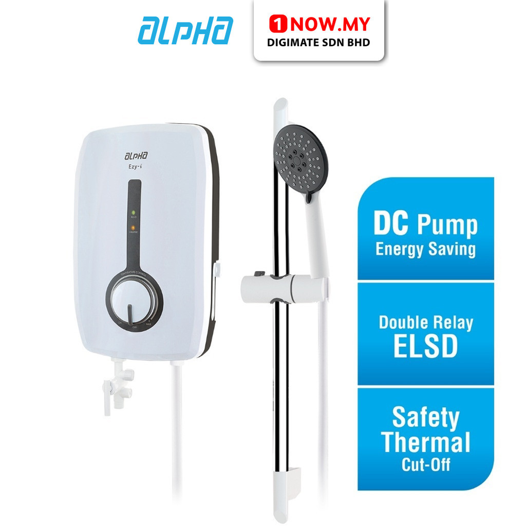 ALPHA Instant Water Heater EZY-i (White) | Silent DC Pump Energy Saving ...