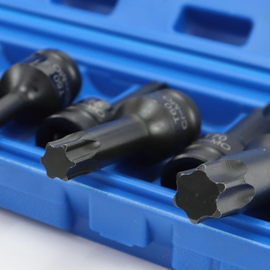 1/2 Dr 10 Pcs Torx Socket Set T25 T80 CR MO Heavy Duty CR MO Air Impact ...