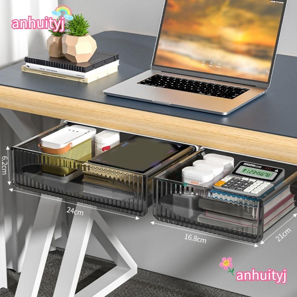 LANJ Undertable Drawer, Hanging Large Capacity Table Shelf Storage Box ...