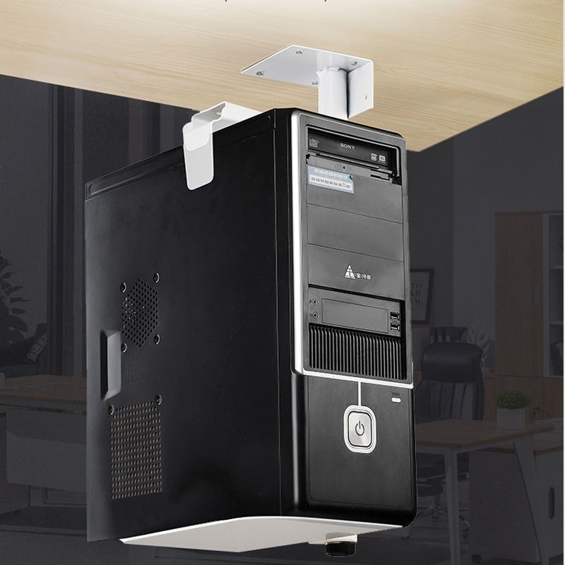 Desktop Computer Host Storage Bracket Metal Hanging Host Rack Hanger ...