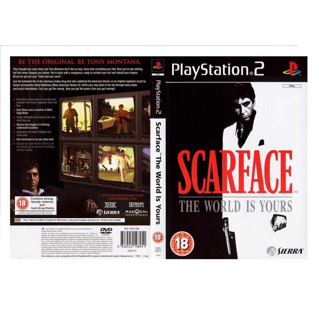 （PS2 Games CD DVD）PS2 Scarface (DVD Game) | Shopee Malaysia