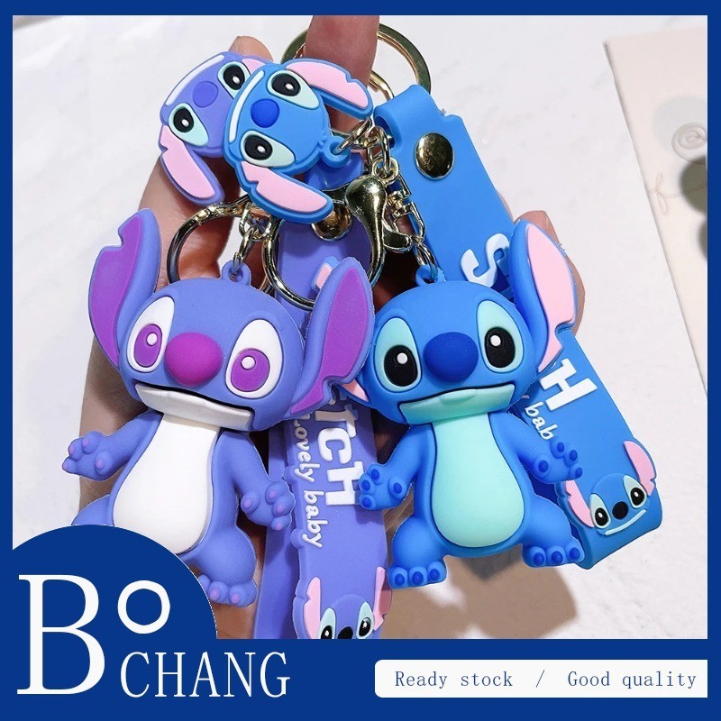 Disney Stitch Toys Keychain Anime Figure Stitch Pendant Keychain Sweet ...