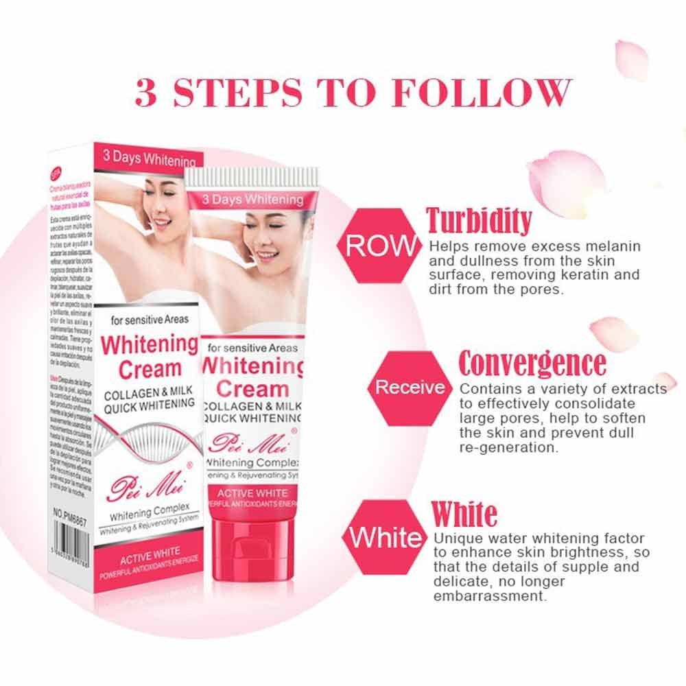 Dark Skin Permanent Bleaching Lightening Whitening Cream For Face ...