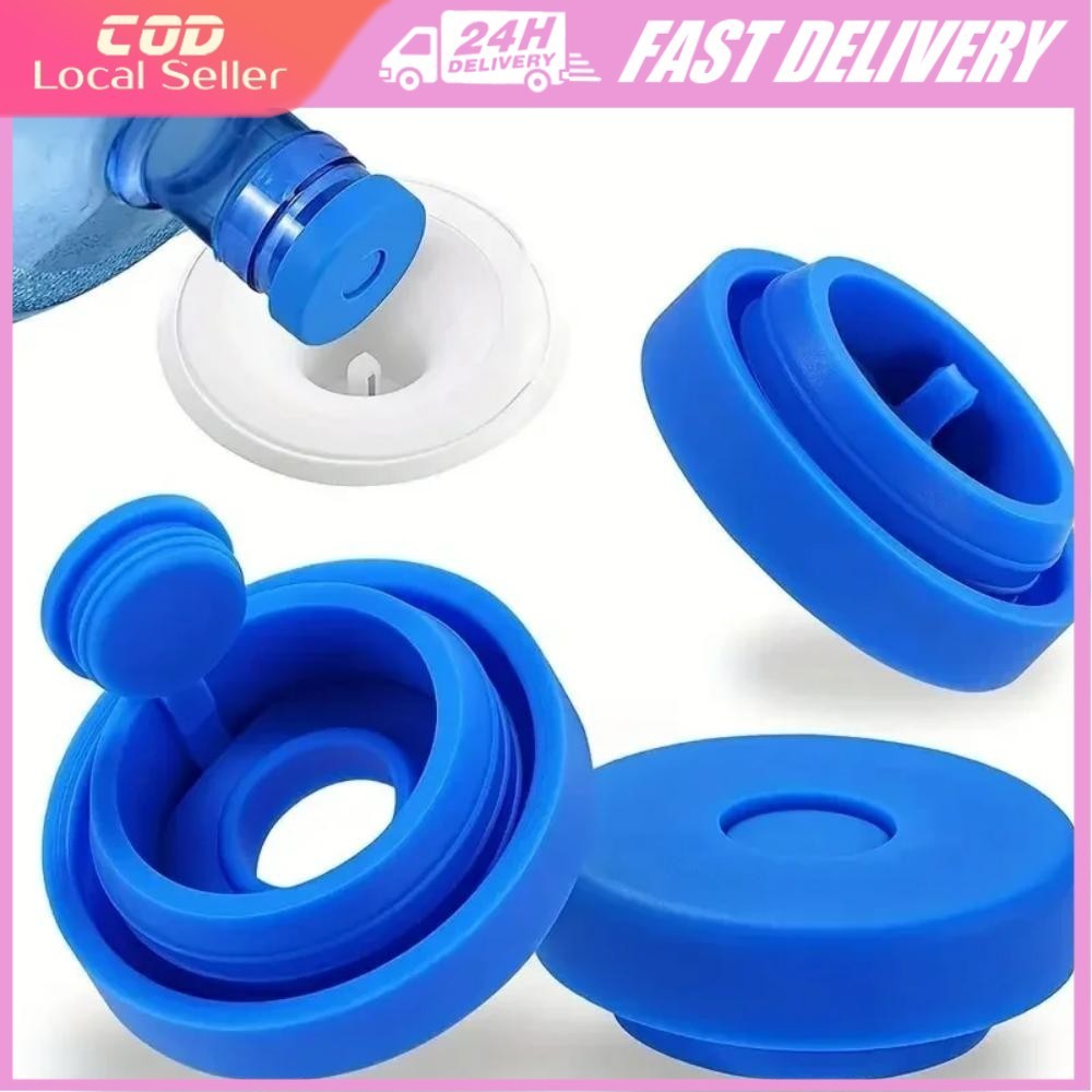 Reusable Water Jug Cap Silicone Non-Spill Anti Splash Drinking Bucket ...