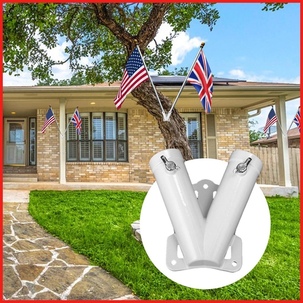 Flag Holders For Outside Double Hole Flag Pole Holder Water Resistant ...