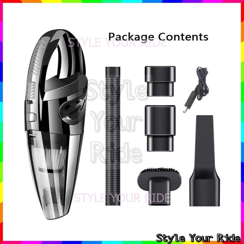 Rechargeable Wireless Cordless Vacuum Cleaner Portable Handheld Car ...