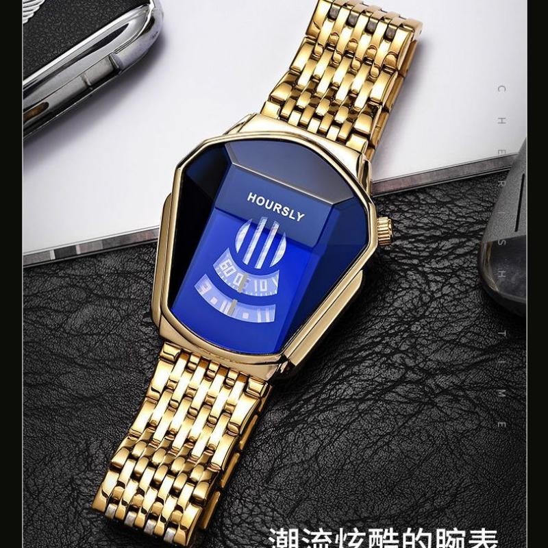 2025新款手表男抖音HOURSLY男表蛇头机车手表30米防水wristwatch石英表Watch man Tiktok HOURSLY ...
