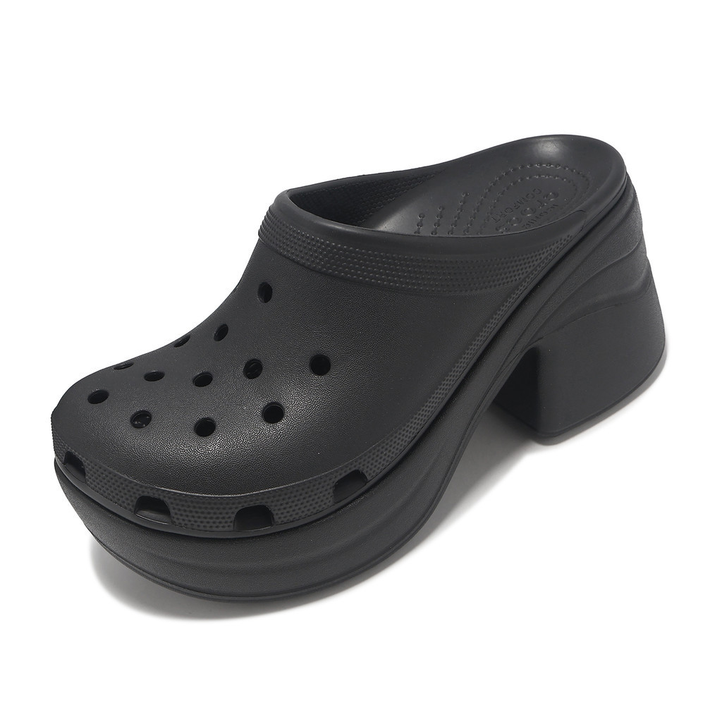 Crocs Sandals Siren Clog Women's Shoes Black Thick-Soled Heightening ...