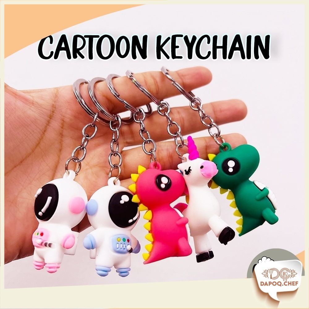 Cute Cartoon Keychain Key Ring Cartoon Kayfob Car Key Chain Dolls Toys ...