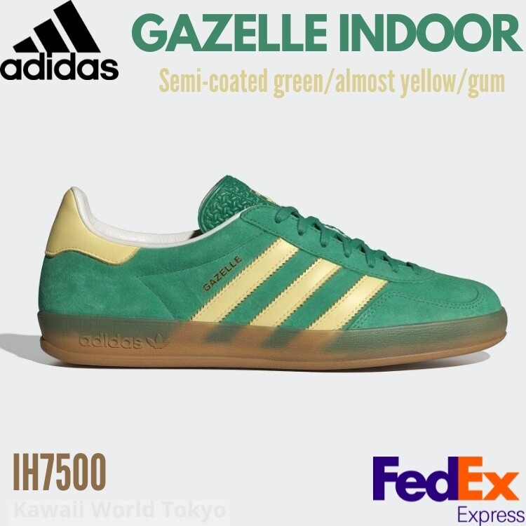 Adidas Originals GAZELLE INDOOR Semi-coated green IH7500 Unisex shoes ...