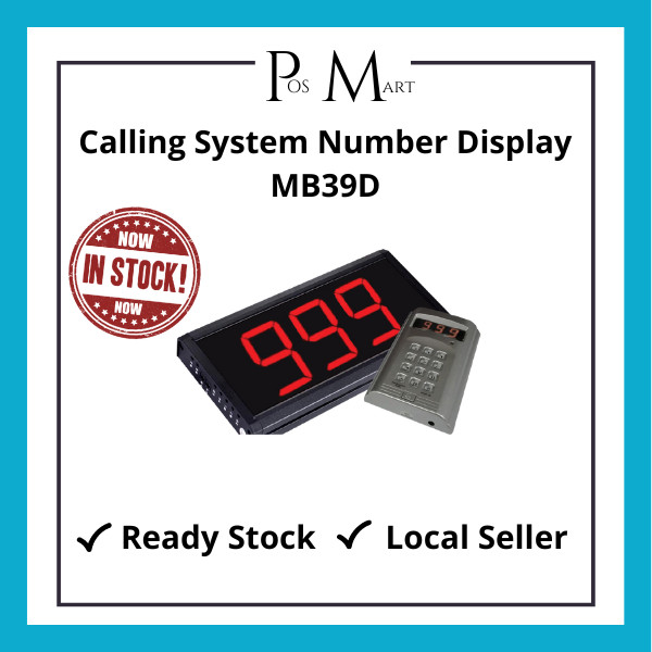 FNB Bubble Tea Cafe Restaurant, MB39D & MB39K Call Bell System for Queue Food Drink Pick Up ...