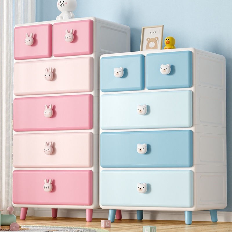 Thickened Storage Cabinet Drawer Baby Wardrobe Baby Snack Toy Storage ...