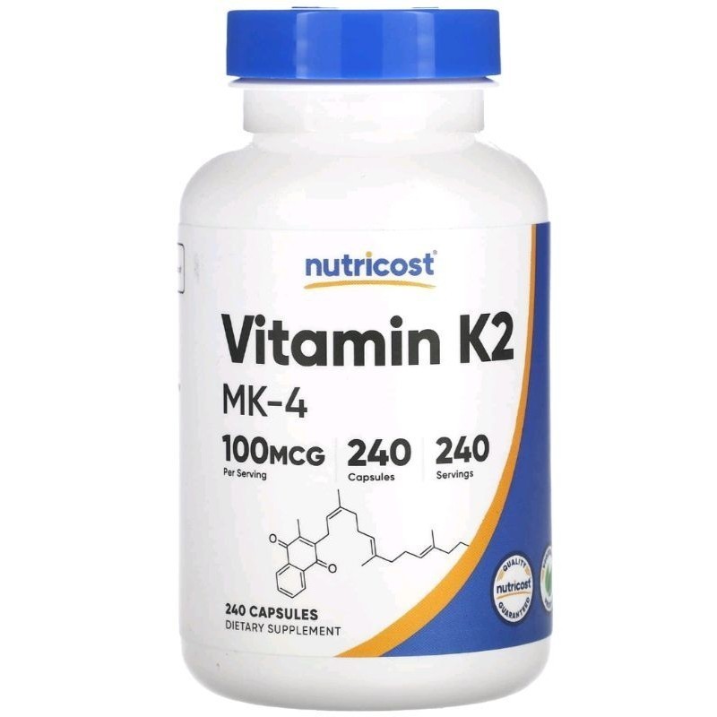 Nutricost, Vitamin K2 (MK-4), 100 mcg, 240 Capsules | Shopee Malaysia
