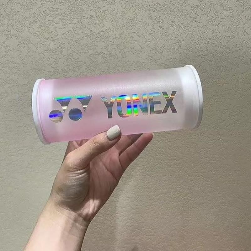 透明便携羽毛球桶彩色渐变球桶手工球桶外径65mm羽毛球筒收纳圆筒Transparent Portable Badminton Bucket ...