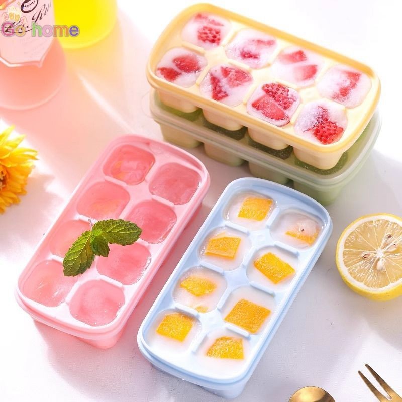 GH Silicone Ice Grid Jelly Yogurt Ice Block Mold Food Grade Ice Making ...