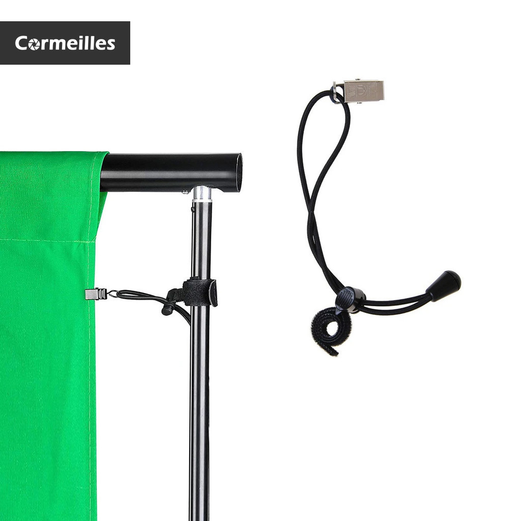 Flexible Elastic Cord Background Clips for Cloth Muslin Paper Backdrops ...