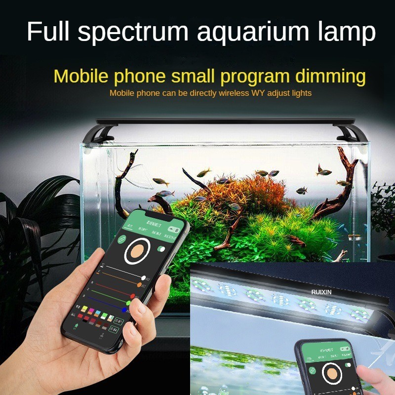 Aquarium Light Fish Tank led Lighting Amphibious Grass Tank Brightening ...