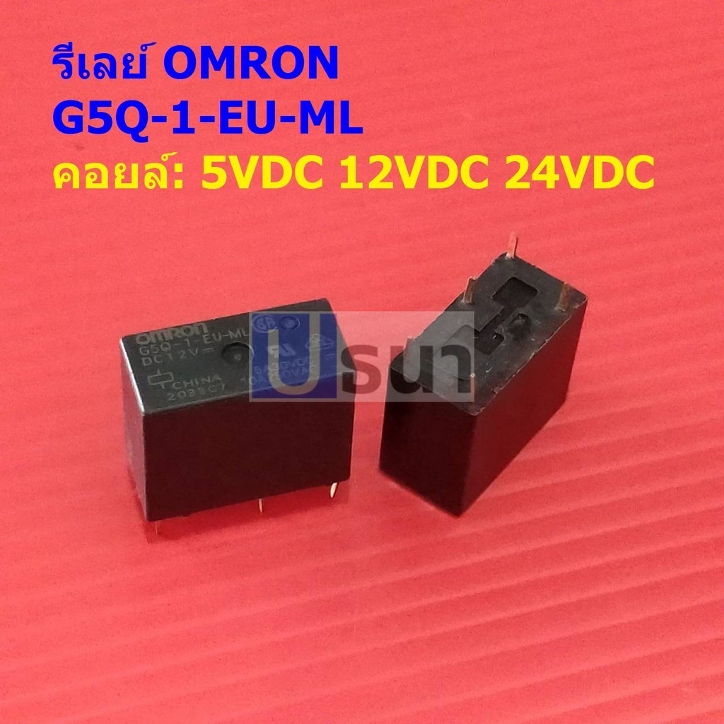 Relay Omron Coil 5VDC 12VDC 24VDC 5Pin G5Q-1-EU-ML G5Q-1-EU-ML 5P (1 ...